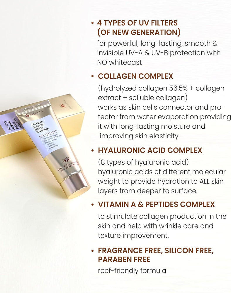 K-SECRET Collagen Boosting Secret Sun Lotion